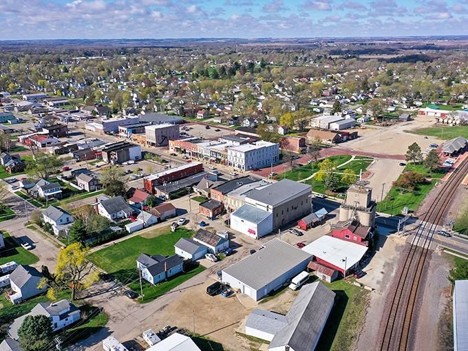 From above, Princeton reveals itself as a perfect grid of Americana, where town meets country in a patchwork quilt of community.