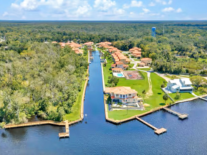 Nature and neighborhoods in perfect harmony—where waterways serve as streets and backyards open to wilderness adventures.