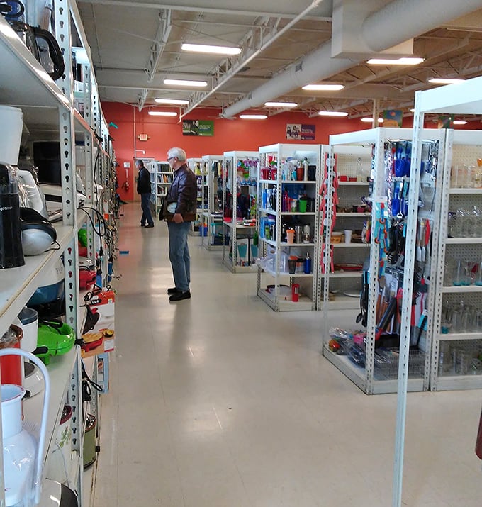 Wide aisles and organized chaos – it's like someone's very neat grandmother organized an entire department store.