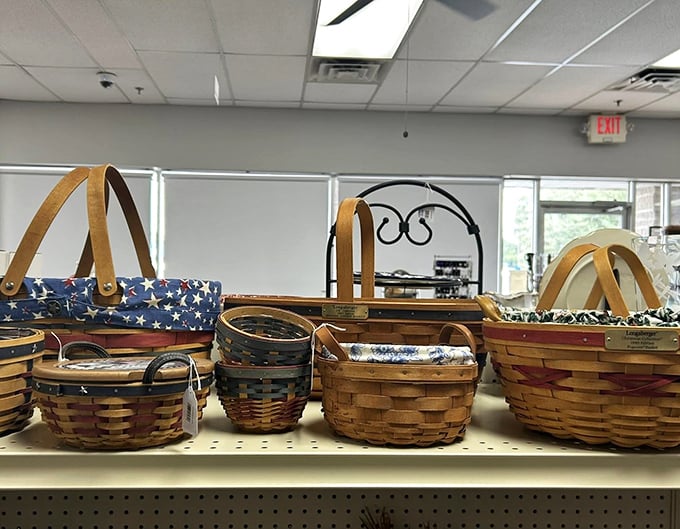 Basket collection that would make Martha Stewart weep with joy. From patriotic stars to classic woven designs—organization never looked so charming.