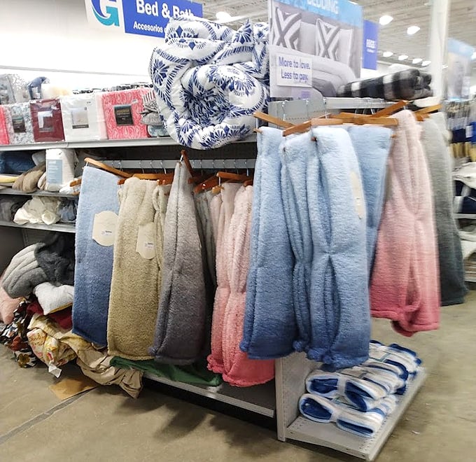 Cozy throws in soothing gradient colors – because comfort should be both affordable and Instagram-worthy in any Indiana home.