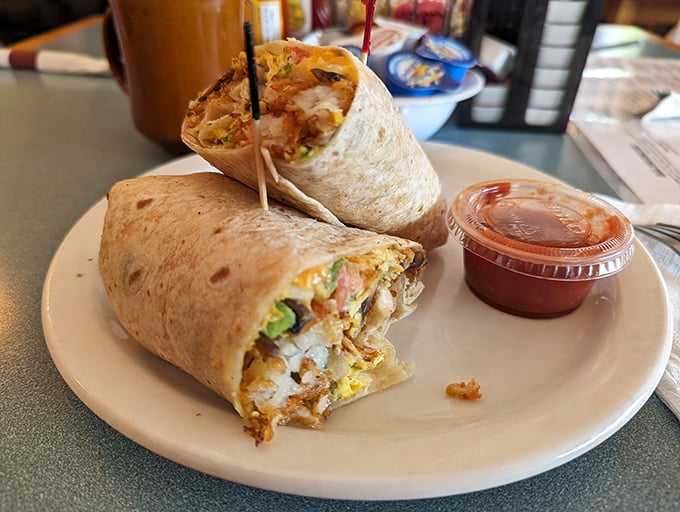 Not all heroes wear capes – some come wrapped in tortillas, stuffed with morning goodness, and served with a side of salsa.