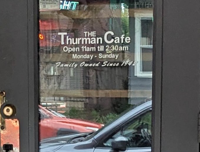 The door reveals the hours – 11am to 2.