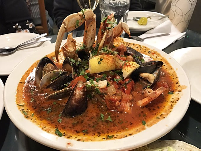 Cioppino – the fisherman's stew that proves sometimes throwing everything delicious from the ocean into one bowl is the height of culinary wisdom.