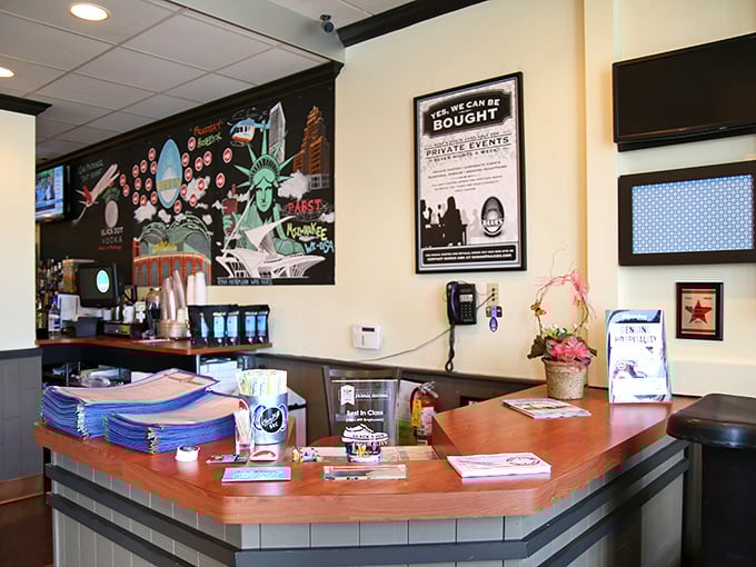 The host station—first point of contact in your breakfast journey and keeper of the coveted tables during weekend rush.