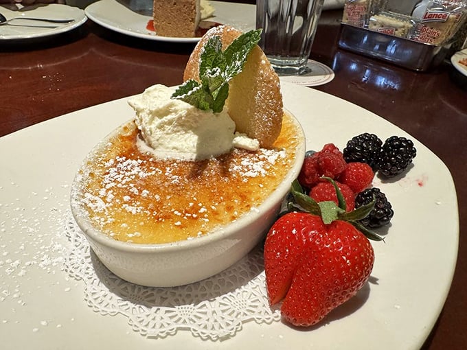 This crème brûlée doesn't just crack—it shatters the myth that desert dwellers can't enjoy perfect coastal-worthy desserts.