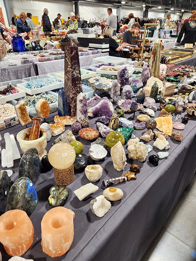 Mother Nature's jewelry box spilled across the table. These dazzling crystals and geodes bring literal rock stars into your home décor collection.