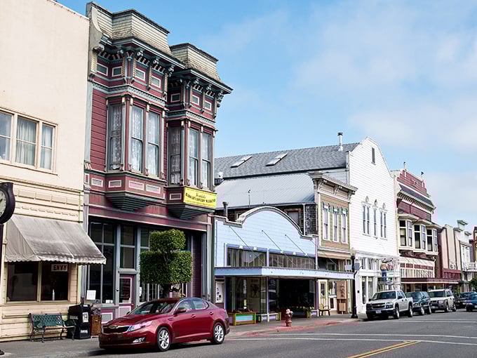 Downtown Ferndale's colorful Victorian storefronts create a streetscape so perfect you'll wonder if you've wandered onto a movie set or back in time.