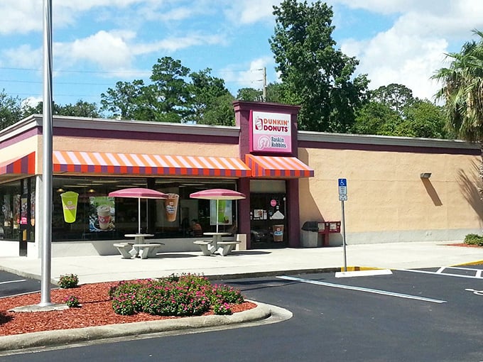 Dunkin' Donuts provides that morning ritual of coffee and sweetness, proving some comforts of home follow you even to paradise.