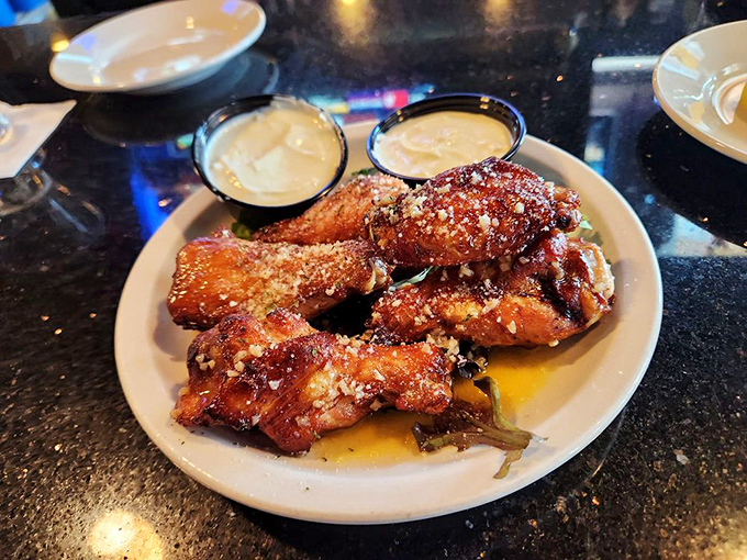 These wings prove Roland's isn't just a one-trick pony—they've mastered the art of land dishes too.