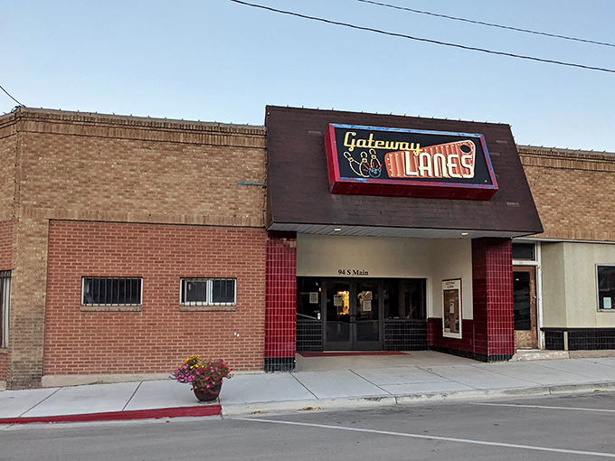 Gateway Lanes brings bowling nostalgia to Helper's Main Street. That retro sign probably hasn't changed since league night included cigarette smoke and manual scorekeeping.