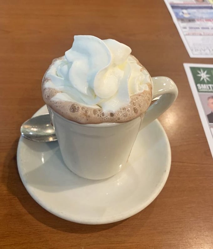 Hot chocolate crowned with a cloud of whipped cream – the perfect companion for Maryland's chillier days or just because you deserve something sweet.