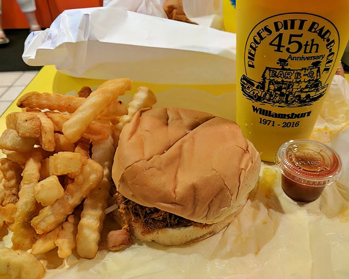 The J.C. Special – a sandwich and fries combo that proves sometimes the simplest pleasures are the most satisfying.