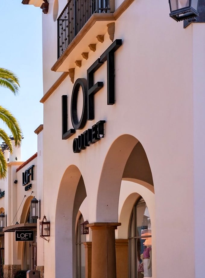 LOFT's elegant arches frame the entrance to a world where "just browsing" becomes "somehow I bought seven new outfits."