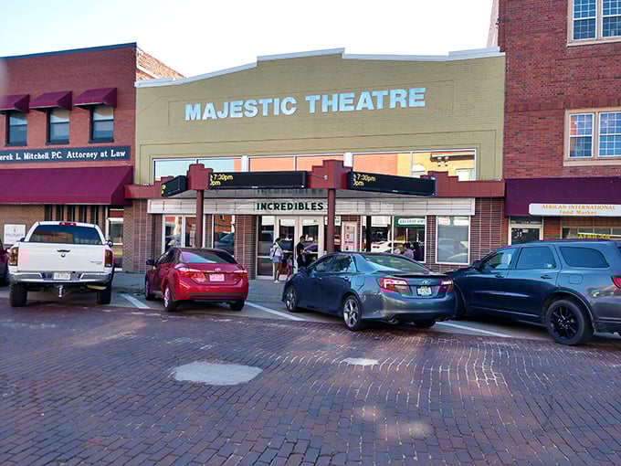 The Majestic Theatre's marquee glows with the promise of shared stories. In the age of streaming, this brick palace offers something Netflix can't—community.