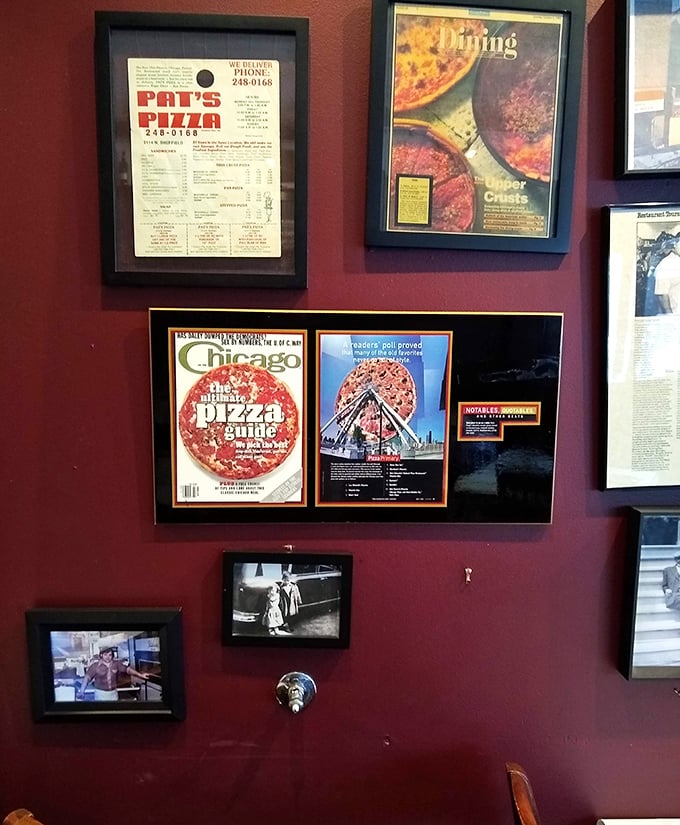 The wall of accolades and press clippings tells the story without bragging – this place has been doing it right long enough to earn Chicago's enduring respect.
