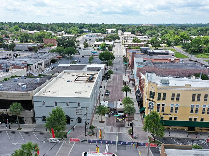Ocala's walkable downtown stretches toward the horizon – a perfect blend of historic charm and modern convenience without the traffic nightmares of Florida's coastal cities.