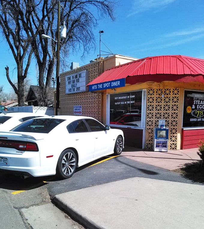 Best Breakfast in Town isn't just window dressing—it's a promise that's kept locals and visitors pulling into this parking lot for generations.