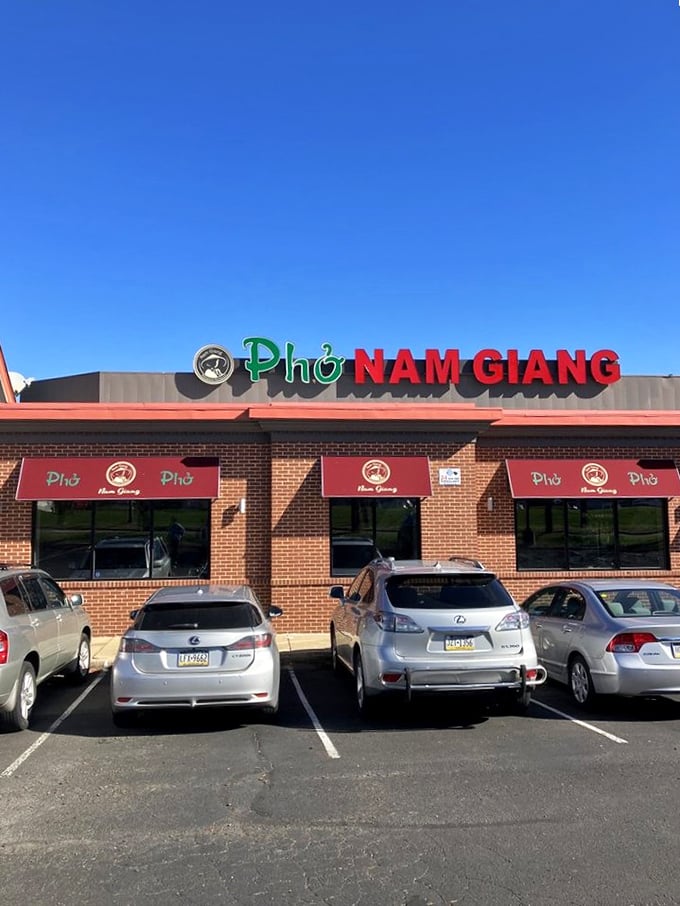 License plates from across the state tell the real story—people will happily drive for miles when authentic Vietnamese flavors are the destination.