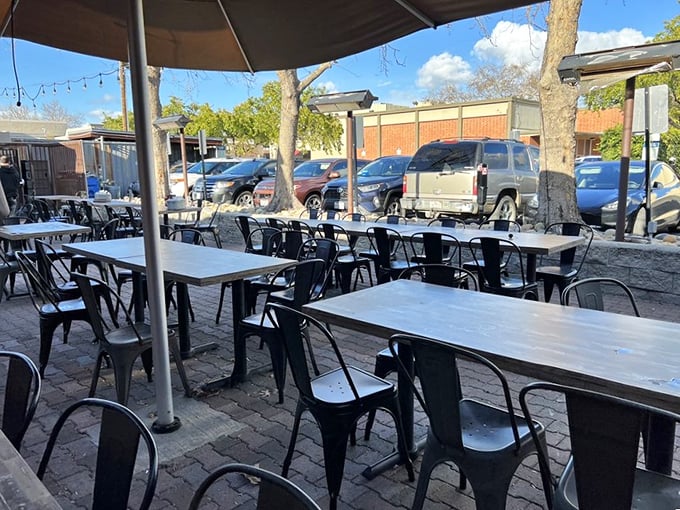 Outdoor seating for when you want your meat sweats accompanied by fresh air and California sunshine.