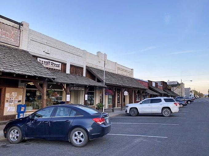Main Street, Haines—where the post office and the best steak for 100 miles share the same block. Small town America at its most delicious.