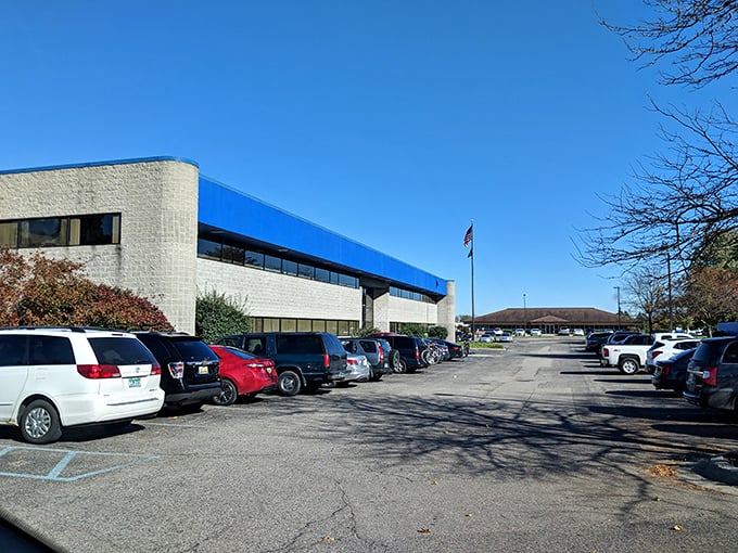 A packed parking lot tells the real story—Michigan's most dedicated bargain hunters will brave any weather for the thrill of the find.