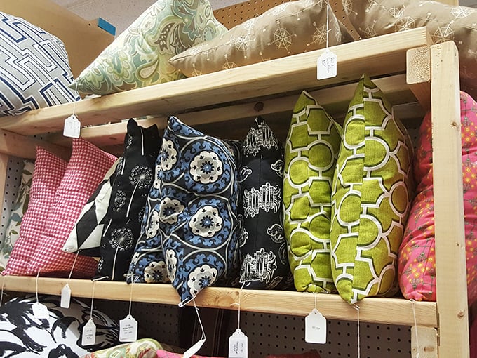 Vintage-inspired pillows in patterns that span decades of design trends. Proof that everything old becomes new again, especially in home décor.