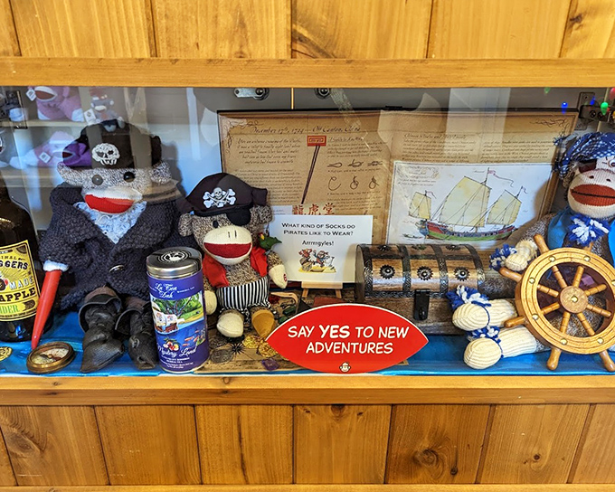 Ahoy, mateys! These sock pirates guard their treasure with fabric swords and tiny eye patches. Even their monkey business follows the pirate code.