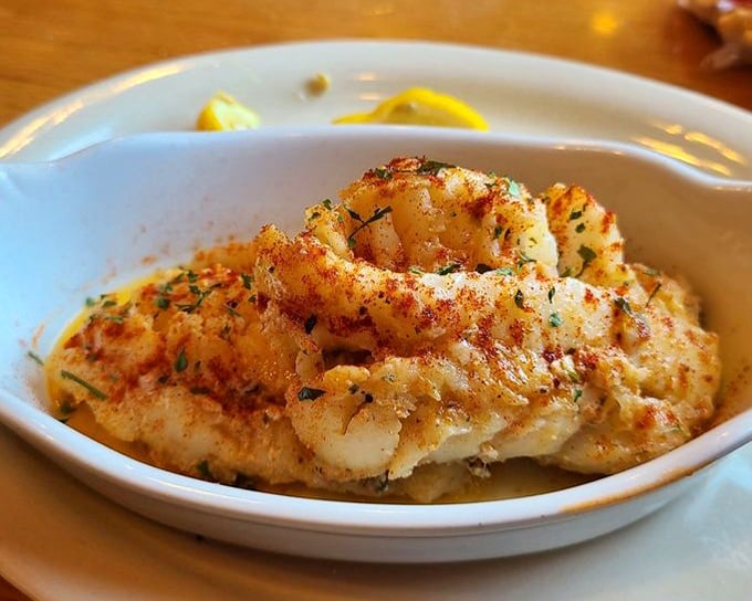 These sautéed scallops, delicately seasoned and perfectly cooked, prove that sometimes the simplest preparations showcase seafood's natural sweetness best.
