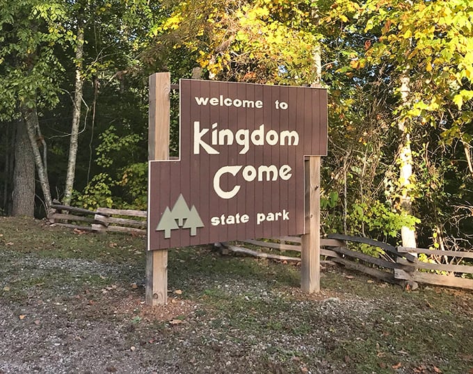 The entrance sign promises exactly what awaits beyond: a kingdom of natural beauty worth coming miles to experience.