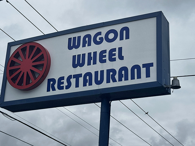 That roadside sign isn't fancy, but it's guided countless hungry travelers to pie-induced happiness since day one here.