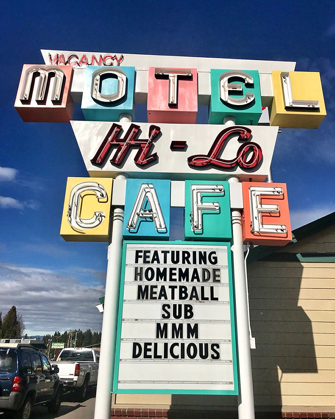 That sign doesn't just advertise a café—it's a colorful promise of deliciousness that's been keeping its word for decades.