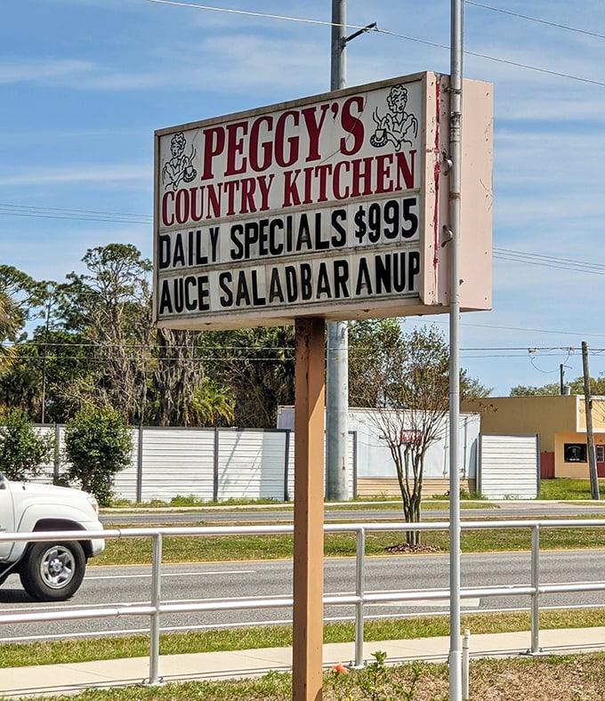 The roadside sign that's guided hungry travelers for years. Like a lighthouse for breakfast seekers lost in a sea of chain restaurants.