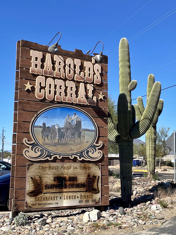 The sign says it all – "The Best Food in Town" – and they're not kidding around.
