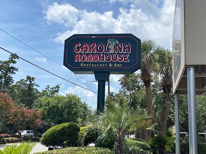 The iconic sign stands as a beacon for hungry travelers—a landmark that locals give as directions and tourists photograph as proof.