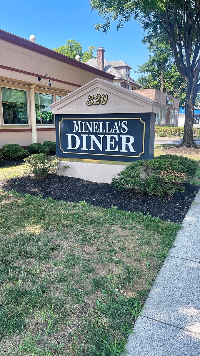 The sign that's guided hungry travelers for generations—320 Lancaster Avenue, where comfort food dreams come true.