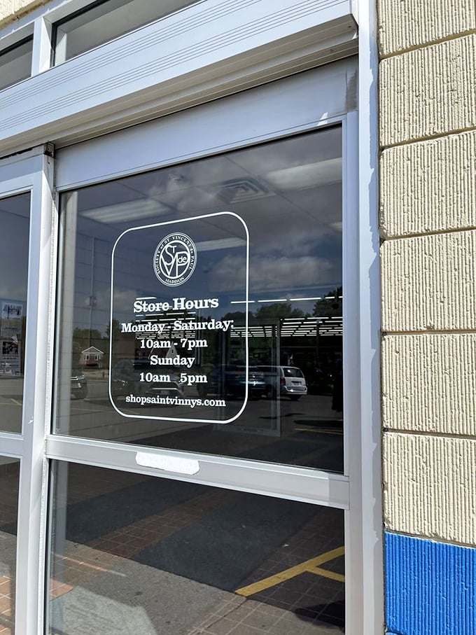 Store hours posted clearly—because treasure hunting requires proper planning when the bounty is this good and the prices this reasonable.