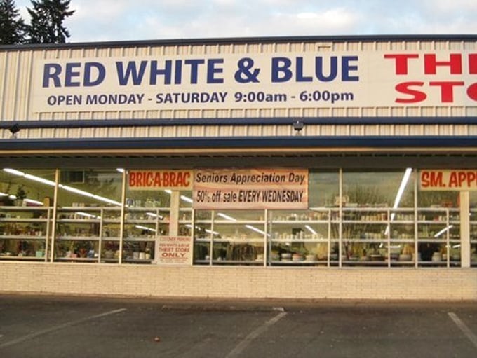 Seniors Appreciation Day advertised prominently—because nobody appreciates a good deal quite like someone who remembers what things used to cost.