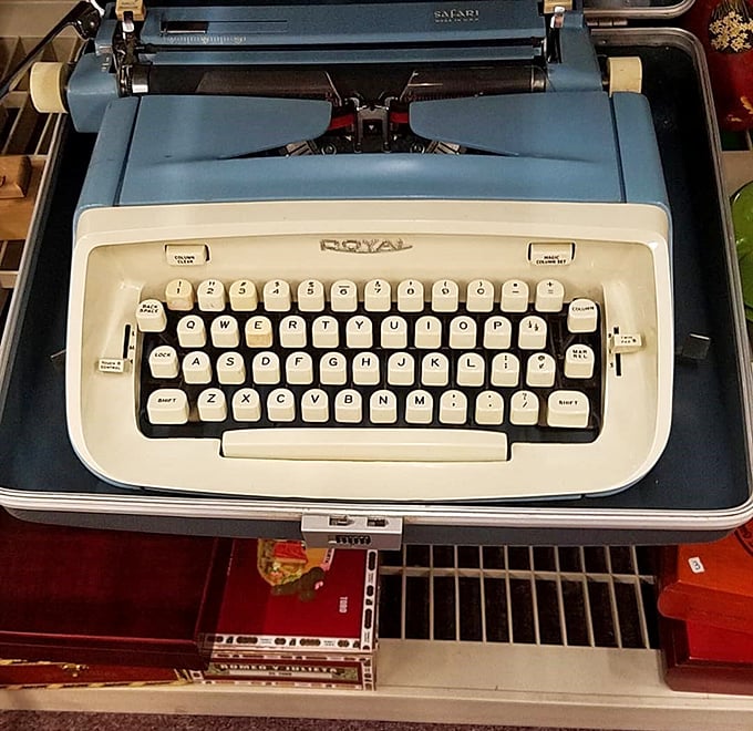 This vintage Royal typewriter isn't just a relic—it's a time machine waiting to transport some lucky writer back to an era of clickety-clack creativity.