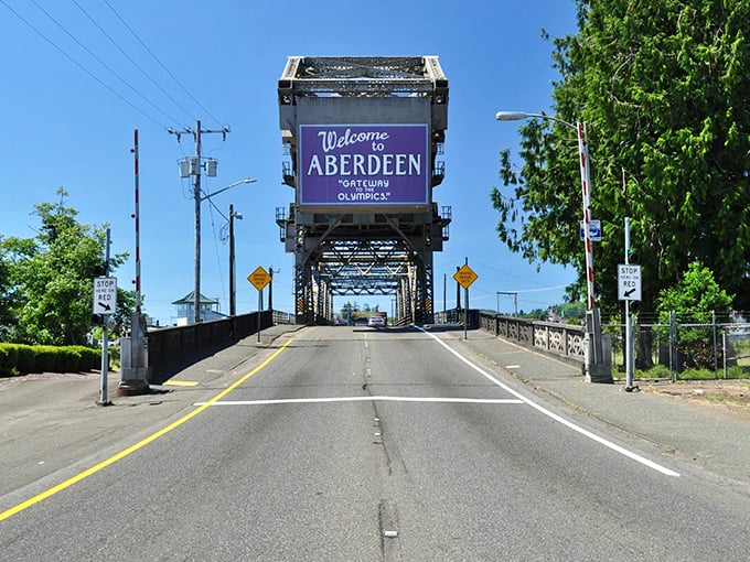 Welcome to Aberdeen, where the bridge greeting promises a town that won't drain your retirement account or your patience.