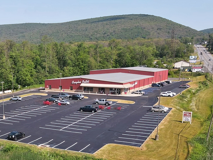 From above, it looks like any other store. But locals know this red-roofed building houses Pennsylvania's best-kept shopping secret.