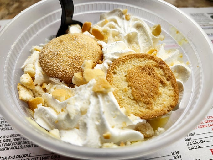 Banana pudding that makes you close your eyes with each spoonful. The perfect sweet finale to a symphony of savory.