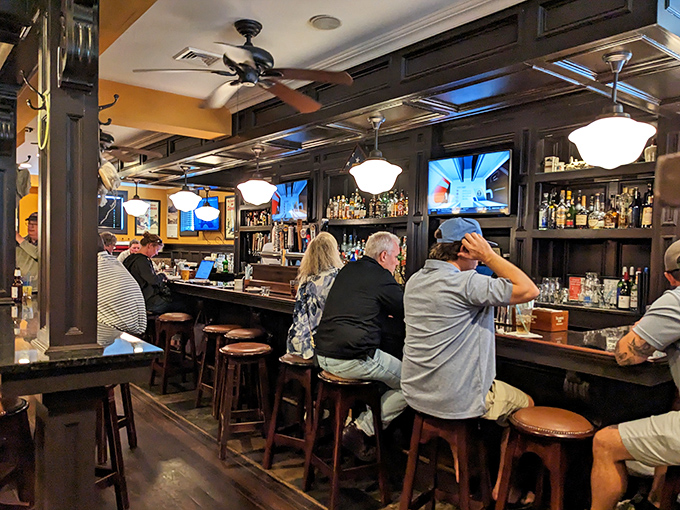 The bar isn't just where drinks are served – it's where strangers become friends, where sports are debated, and where perfect pints of Guinness find their rightful homes.
