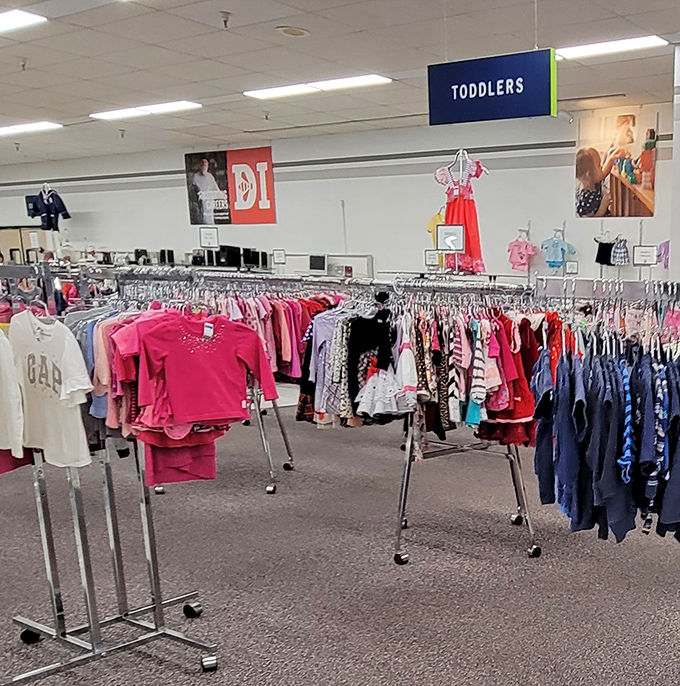 The children's section is a parent's dream—quality clothes at prices that don't make you wince when they're outgrown in three months flat.