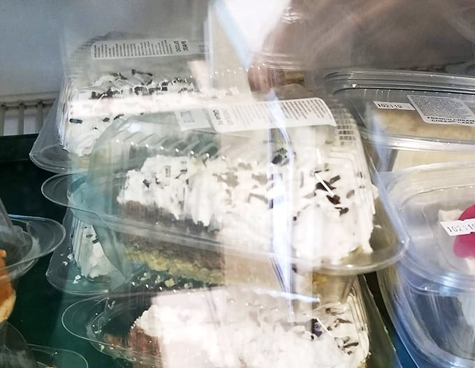 When chocolate pie comes in a plastic container, you know you're getting the real deal – no deconstructed desserts or edible flowers required.