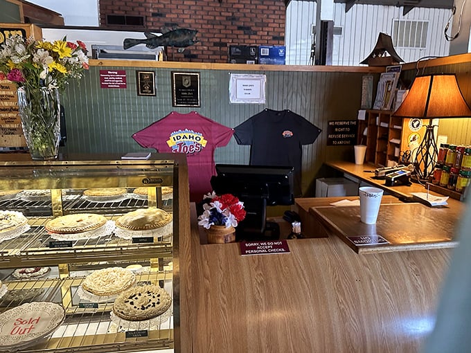 The counter where pie dreams come true and diet plans go to die – a fair trade by any measure.