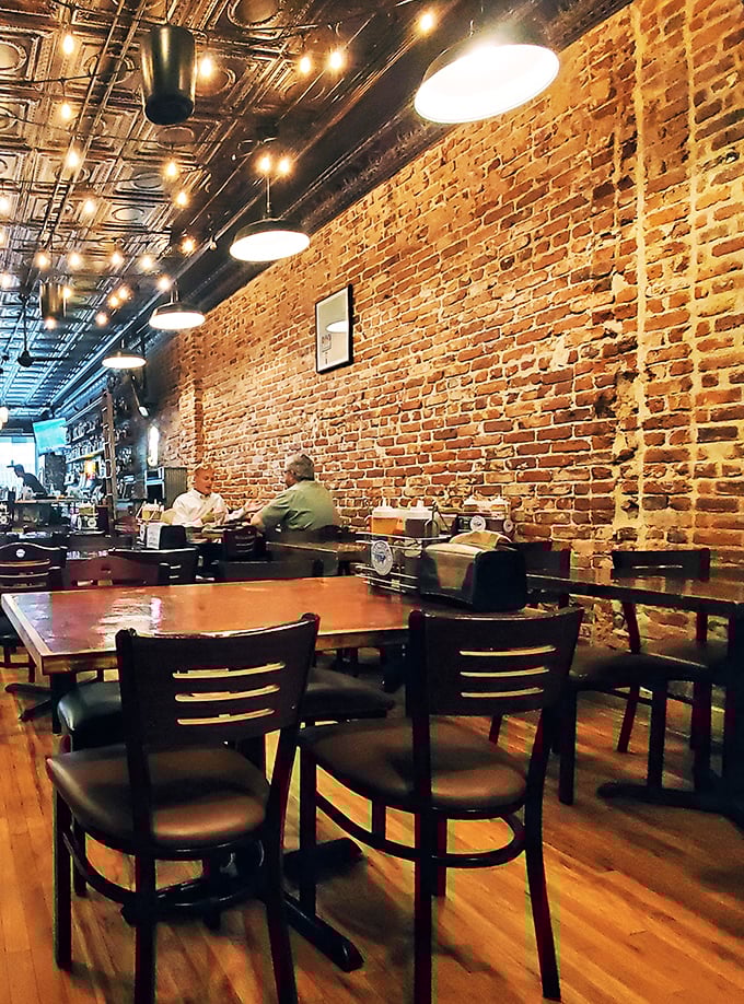 Those exposed brick walls have witnessed countless "first bite faces"—that involuntary smile when barbecue exceeds expectations.