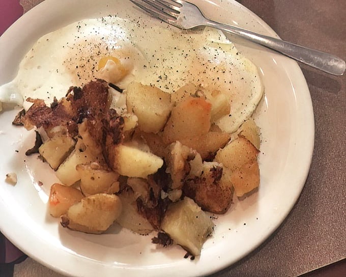 Eggs and home fries—the breakfast duo that's been performing together longer than the Rolling Stones, and just as satisfying.