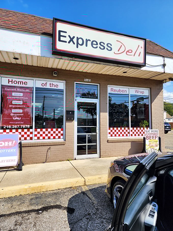 "Home of the Reuben Wrap" isn't just window dressing—it's a promise that's kept between two slices of perfectly grilled rye.