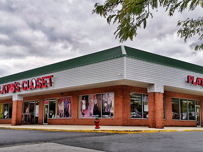 Under moody skies, this corner location has become a beacon of sustainable style for Delaware's fashion-conscious community.
